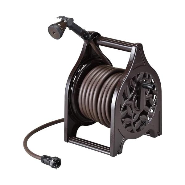 単品ブラウン/20m/AR-20D(BR)・Color:ブラウンSize:20m・??【アンティーク調で西洋風なお庭に?】アルミの鋳物とリーフ模様で、アンティークな雰囲気を醸し出します。ガーデニング作業をより楽しくお家の中だけでなく、お庭も...