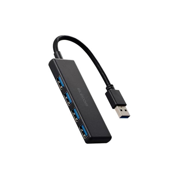ブラック/4ポート/U3H-H040BK・Color:ブラックSize:4ポート・パッケージ個数:1・USB-Aポートを増やしてデスクまわりをすっきり。4つのUSB-Aポートを搭載した、USB-A接続のUSBハブです。USB 5Gbps(U...