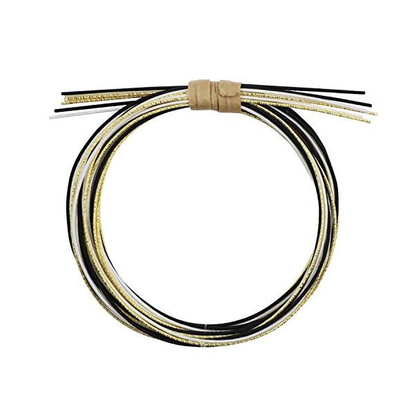 アソートモダン 白色×黒×ゴールド/-/CGMA-05-02・Color:モダン 白色×黒×ゴールドStyle:アソート・長さ90cmのミズヒキカラーアソートセットです。喜びや願い、祈りを込め、様々なかたちに結ばれてきた水引。伝統的な和のイ...