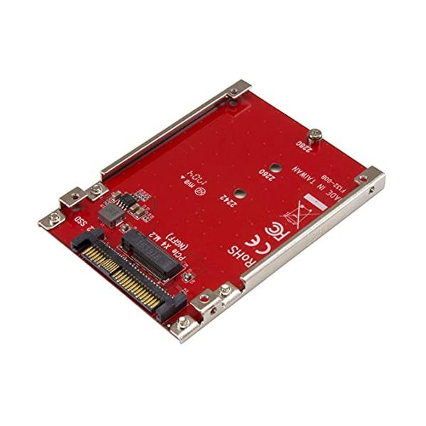 M-Key (PCIe)レッド/1 ポート/U2M2E125・Size:1 ポートStyle:M-Key (PCIe)・パッケージ個数:1・システム性能の向上:変換アダプタでドライブを2.5インチドライブベイに装着し、 U.2(SFF-86...