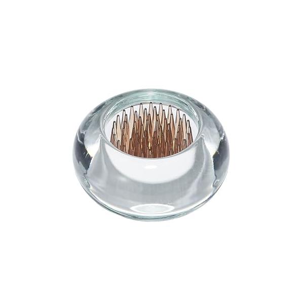 目新しい栗/直径67×H37mm/D-371-DB・Color:栗Size:直径67×H37mm・パッケージ個数:1・ガラスベースと剣山のセットです。・「道端の花」「野の花」「道草をする」という意味の「みちくさ」。・サニタリーなど限れたスペ...