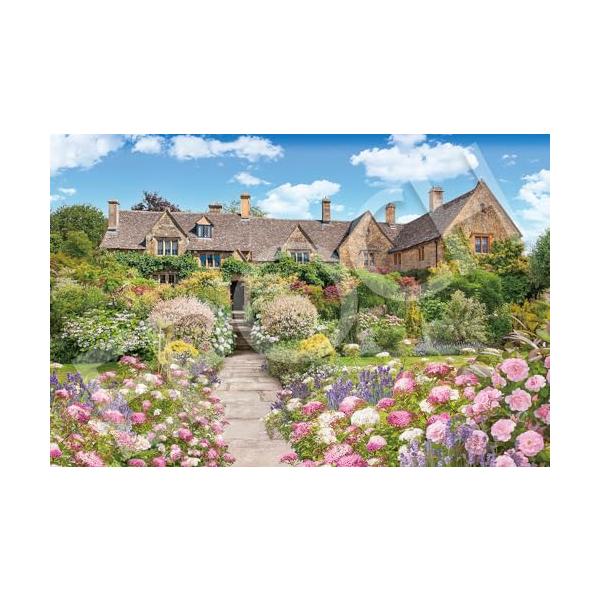 1000ピースコッツウォルズの花庭園-イギリス/50×75cm/09-057s・Color:コッツウォルズの花庭園-イギリス・ピース数：1000・完成サイズ：50×75cm　対応パネルナンバー：10・世界の風景の中でも人気の「 コッツウォル...
