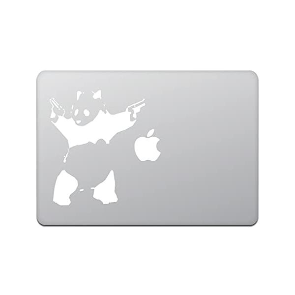 ホワイト/-/M594-W・Color:ホワイト・パッケージ個数:1・カインドストア MacBook Air / Pro 11 / 13インチ マックブック ステッカー シール シューティング パンダ バンクシー ホワイト M594-W・M...