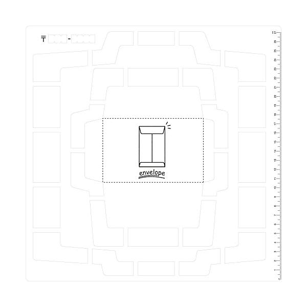 長形-/-/SBTP12-20・Style:長形・パッケージ個数:1・男女共用・テンプレートを使って自分だけの封筒が作れる。1枚のテンプレートで長形封筒が4つのサイズが作れる。