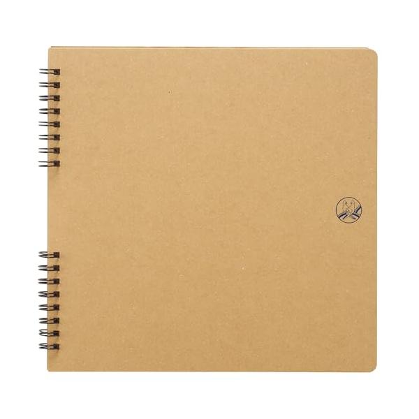 厚口クラフトベージュ/ワンサイズ/FU-2161-00・Style:厚口クラフト・パッケージ個数:1・本体サイズ:縦210×横220背幅13mm・台紙サイズ:縦210×横210mm・表紙・台紙材質:クラフト板紙再生紙・台紙枚数:10枚(20...