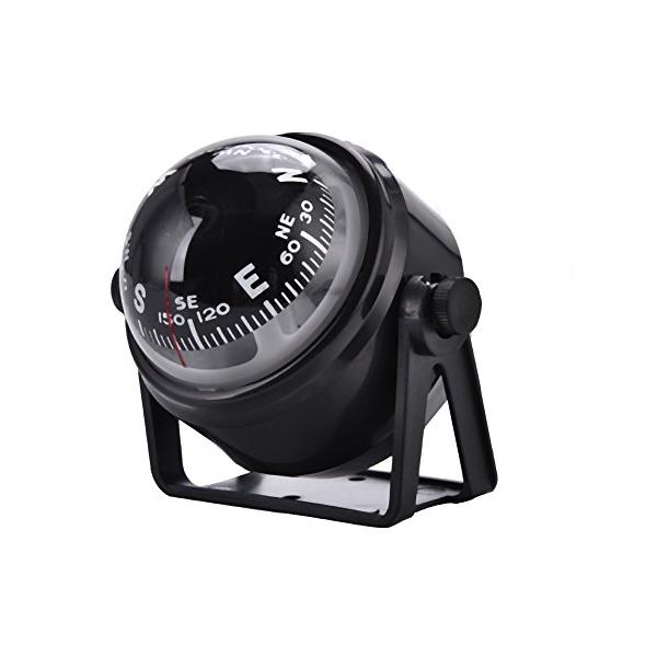 仕様：材質：ABSカラー：ブラックサイズ：約86×72×64mm / 3.4×2.8×2.5インチ重量：約99gパッケージリスト：1×コンパス2×ネジ1×ピック1×接着剤1×マニュアル注意事項：1.このコンパスは、運転と航行のために特別に設...