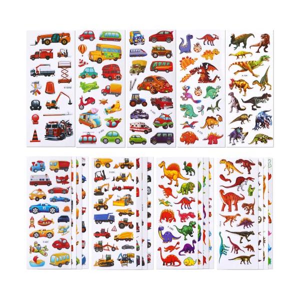 【大量】パッケージには48シートのぷくぷくシール、各シートに10〜20片、約700片以上のシールがあります。シルエット シールにデザインされて、それぞれのサイズが異なります。 【使いやすい】いい接着剤を採用したご褒美シールで、粘着性がよくて...