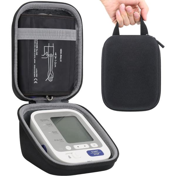 オムロン血圧計 上腕式HEM-7120/HEM-7121/HEM-7122/HEM-7123に対応 収納ケース (ご注意: ケースのみの販売。血圧計 オムロン及び他のアクセサリーが含まれません)耐久性が高く、何千もの開閉ファスナーに耐えるこ...