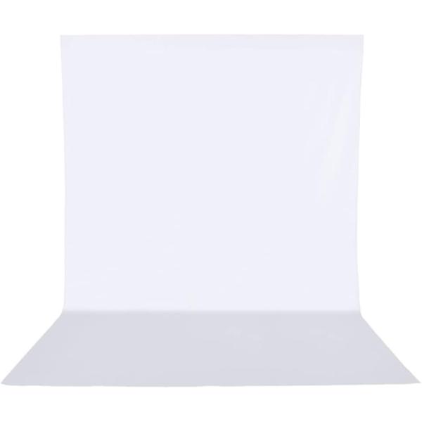 【こだわった縫製】背景布の端はよく処理されて、糸を抜ける心配なし、長く愛用可能です。白背景布は100％のポリエステル材質を採用し、垂れ感がよくて、素晴らしいスタジオの効果を提供でき、専門な撮影スタジオに適用します。【直接ボール対応設計】白布...