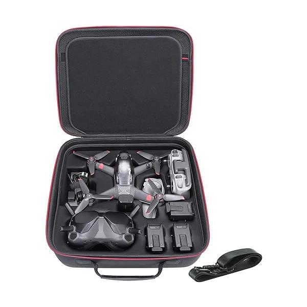 【大容量】このケースはFPV/Avata ドローン、FPV V2ゴーグル、コントローラー、バッテリー充電器、プロペラとほかの予備品をすべて収納するために専門に作られました。重さ:2.08kg　(ご注意: 収納バッグしかありません，バッテリー...