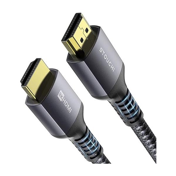 【8k 急速伝達】高速度伝達のために設計するHDMI ケーブル 144hzは、８K＠60hz・4k@144HZ（7680*4320）の高解像度を優れ、大画面を一瞬時に映ります。また、DSC圧縮技術を採用、1/144sの応答速度が、画面のティ...