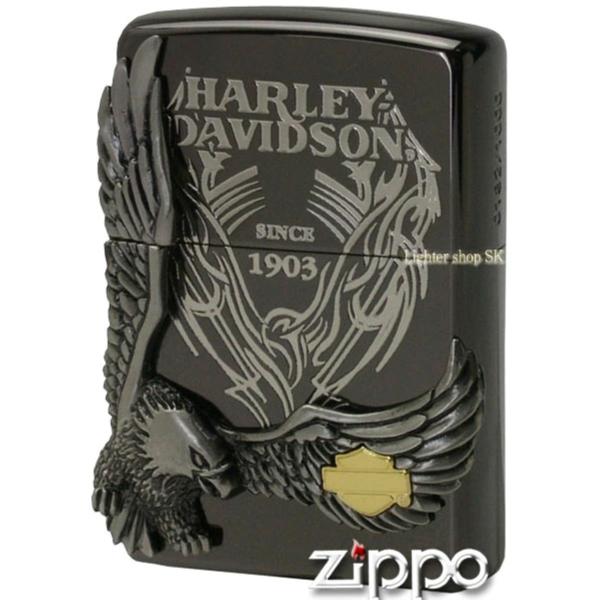 ハーレーダビッドソン ZIPPO 日本限定生産が8年振りに復活いたしました。それを記念して今までにない限定ZIPPOの発売。ジッポーにはハーレーダビッドソンの象徴である白頭鷲メタル。大きく羽ばたく翼にバー＆シールドのメタルを埋め込んだ迫力の...