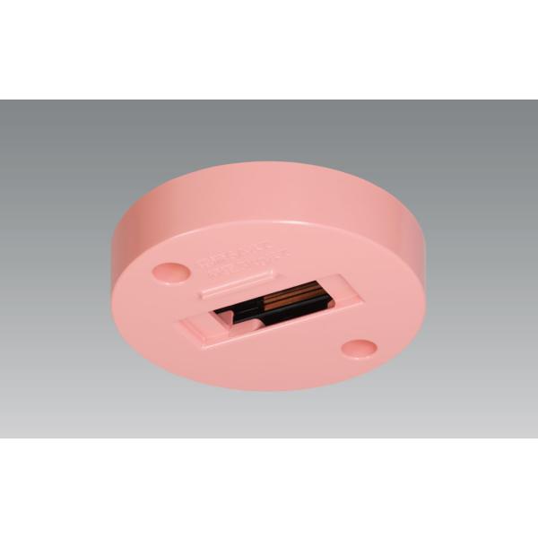 直付スポットベース　BZL-4002PK　LEDカラースポットライト　Bulie D-sense series Spotlight base　ピンク（桃色）　本体：ユリア樹脂・塗装仕上げ　適合負荷：6A-125V　耐荷重：3kg　適合電線：...