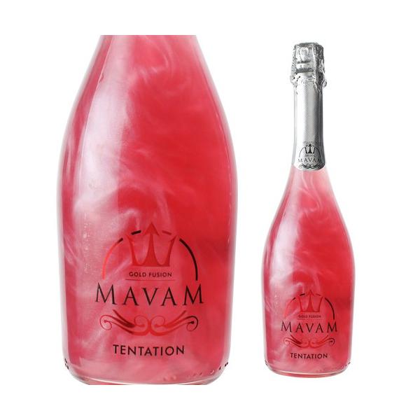 味わいはストロベリーフレーバーの甘い口当たりです。マバムはローアルコールで甘い、お酒の弱い方でもジュースの用に飲めて楽しめる新感覚のスパークリングワイン！ロゼワインのようなピンクのスパークリングワイン。しかしボトルを回すとメタリックなスパー...