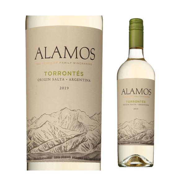 カファジャテ地区の冷涼な畑で厳選されたトロンテスの果実を丁寧に醸し、仕上げました。柑橘類や桃の果実にジャスミンやハーブの香りがいきいきとして軽く爽快な口当たり。バランスのとれた酸味が特徴。英字表記:CATENA　ALAMOS TORRONT...