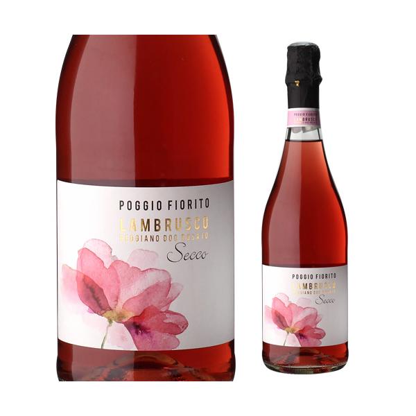 「ポッジョフィオリト＝花盛りの丘」の名前を冠するロゼランブルスコ。鮮やかなルビーレッド。きめ細かく、豊かな泡。スミレの香りが心地よく続きます。味わいはドライで、フルーティ、フレッシュな印象。少し高めの14〜15度でお召し上がりください。英字...