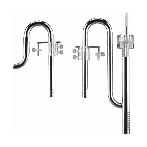 内径12mmのホースに適しています。【セット内容】流入パイプ ×１流出パイプ ×１油膜取りブイ ×１固定ブラケット ×２止めネジ ×８【外観】鏡面研磨水パイプがあなたの水槽にエレガントな外観を追加し、あなたの水槽に見事な外観を与えます。パゴ...