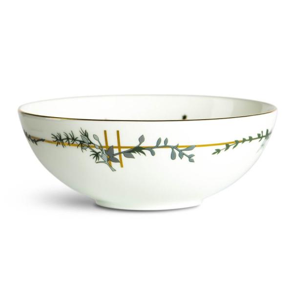 デンマークのデザイナー、イェッテ・フローリッヒによって繊細にデザインされたテーブルウェア。ゴールドとグリーンで描かれたボウルは、上品でクリスマスの食卓にぴったりです。内側には冬の星（ウィンタースター）描かれています。冬の澄んだ空気感を感じさ...