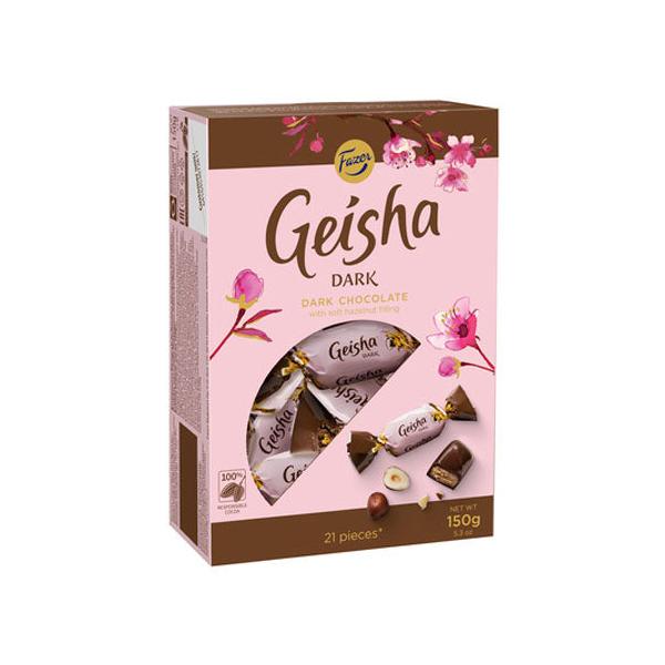 賞味期限：2026/5/29ゲイシャシリーズは、ファッツェル社の商品の中でも特に人気のベストセラーシリーズです。香ばしいヘーゼルナッツのペーストと楽しい食感のクリスピーをミルクチョコレートでコーティングしています。3 代目ピーター・ファッツ...