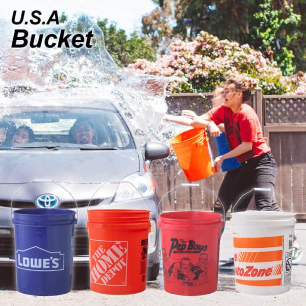 バケツ ゴミ箱 USA バスケット 収納ボックス  ゴミ箱、車の洗車、鉢など様々な使い方ができるアメリカ製のバケツ。 インパクトのあるブランドロゴがアクセントとなり置くだけでもおしゃれな演出ができます。  ●カラー　ブルー／オレンジ レッド...