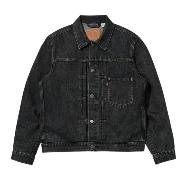LEVIS TYPE I TRUCKER JACKET BLACK DENIM 007x800001936年のType I Trucker Jacketのディテールを継承しつつ、現代風にアップデート。前面に入れたダブルプリーツ、シングルの胸...