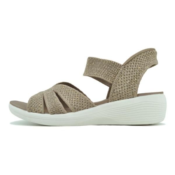 SKECHERS ARYA-SPARKLING PRAISE SLIP-INS MOCHA 119842-moc日差しの下で爽やかな履き心地を楽しめるSkechers Hands Free Slip-ins（スケッチャーズ ハンズフリー ス...