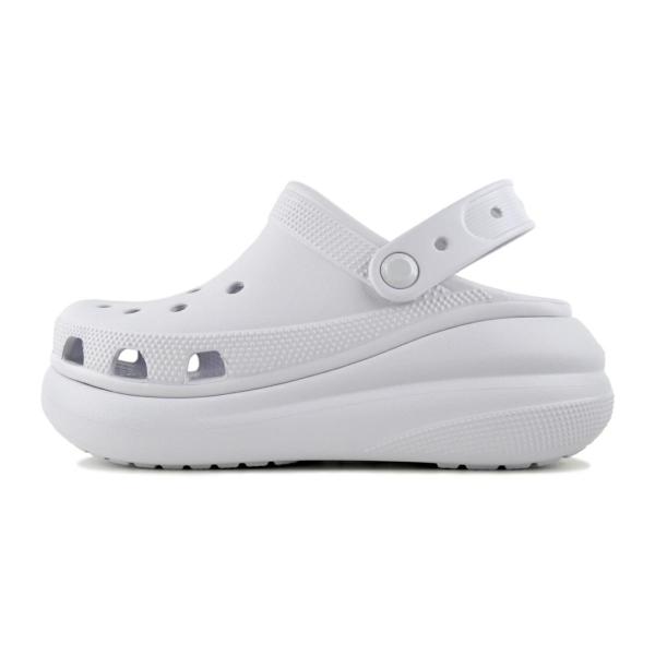 crocs CRUSH CLOG FROSTED GRAPE 207521-5boお気に入りのクロッグの新しいバージョンをお探しなら、クラシッククラッシュクロッグで決まり。高さを出した大胆なデザインに、多彩なカスタマイズが楽しめるジビッツチ...