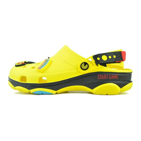 crocs PAC-MAN ALL-TERRAIN CLOG LEMON/CITRON 209322-7c1調節可能なターボストラップと頑丈なアウトソールが様々な路面で最高のグリップ力を発揮するオールテレイン クロッグより、大胆でカラフルな...