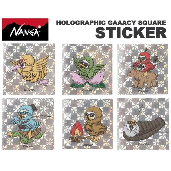 NANGA HOLOGRAPHIC GAAACY SQUARE STICKER na2353-3g504 <BR><BR>【奇妙なGAAACYの姿にほっこり＆びっくり】<BR><BR>NANG...