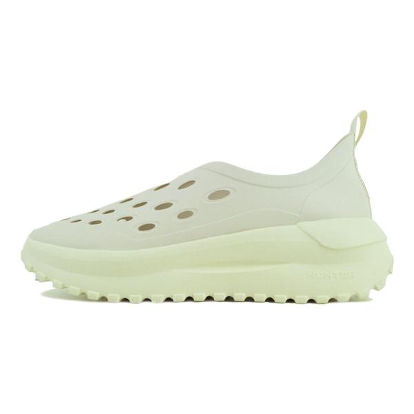 HUNTER UNISEX TRAVEL FLOW SHOE WHITE WILLOW ufk1001eva-whw軽量でビーチでも、シティで着用可能なユニセックストラベルフローシューは、水中でも乾いた路面でも履けるハイブリッドなデザイン。...