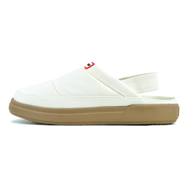 HUNTER WOMENS IN/OUT HEEL STRAP SLIPPER SHADED WHITE wff3101wwu-wguハンターの冬の定番「イン/アウト」シリーズから、夏仕様のヒールストラップスリッパが登場。アッパーには、通気...