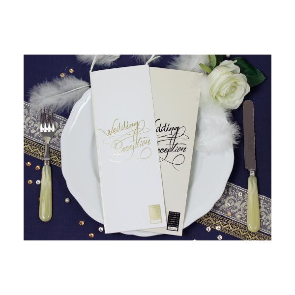 「美しく輝くもの・尊いもの」を意味するアルジェンテ。踊るように描かれた大きな文字がふたりの喜びを表しているかのよう。※写真は印刷イメージです。＜セット内容と各サイズ＞◆部数◆10部入り◆カラー◆ゴールド・ブラック◆B4サイズ◆表紙：257×...