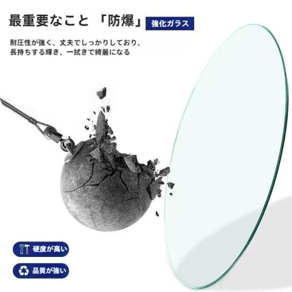 超耐荷重：100KGの重さに耐えることができ、強い耐荷重があり、安全で安心です。安全で耐久性のある材料：8mmの厚さの強化ガラス、十分に強く、安定した耐熱性、耐衝撃性は通常のガラスの5倍以上、安全で信頼性が高く、滑らかな表面、メンテナンスと...