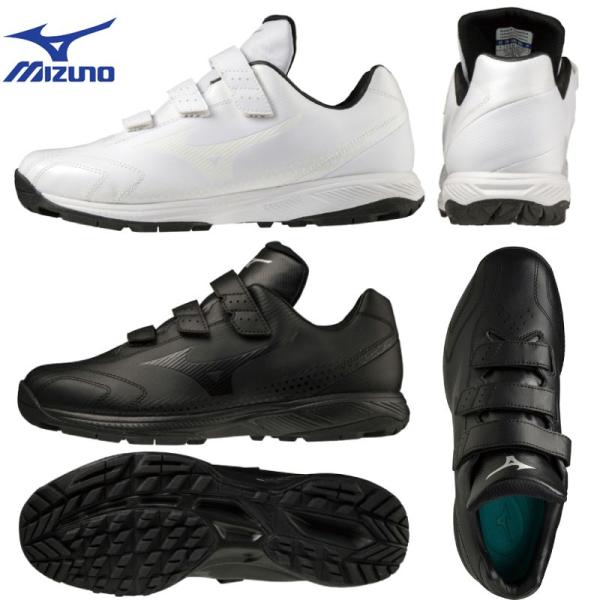 ミズノ 野球 トレーニングシューズ ライトレボトレーナー ベルクロ 3本ベルト 軽量トレシュー 幅広 3E相当軽く、そして柔らかな足入れを追求。ライトレボシリーズのトレシュー登場。足幅３Ｅ相当ＧＣＬインソール、取り外し可質量約280g(27...