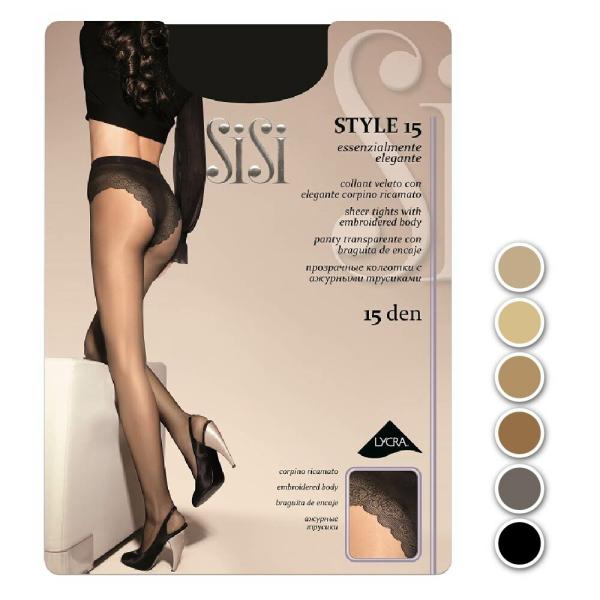 【仕様】■素材：ポリアミド 91％、エラスティン 8％、ポリプロピレン 1%■つま先スルータイプ■足型：なし■マチ：あり■フェイクショーツの刺繍入り■原産国：イタリア・東ヨーロッパ■厚　み：15デニール◇サイズ：2-S（日本サイズ：M〜L）...