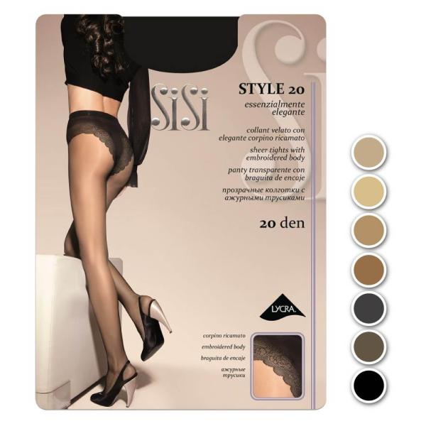 【仕様】■素材：ポリアミド 92％、エラスティン 7％、ポリプロピレン 1%■つま先スルータイプ■足型：あり■マチ：あり■フェイクショーツの刺繍入り■原産国：イタリア・東ヨーロッパ■厚　み：20デニール◇サイズ：2-S（日本サイズ：M〜L）...