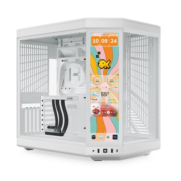 【発売日：2025年10月10日】Y70 Touch Infiniteは、独自のピラーレス式パノラマ強化ガラスと、デュアルチャンバー設計を採用したミドルタワーPCケースです。10点マルチタッチに対応した14.9インチのタッチ液晶スクリーンを...