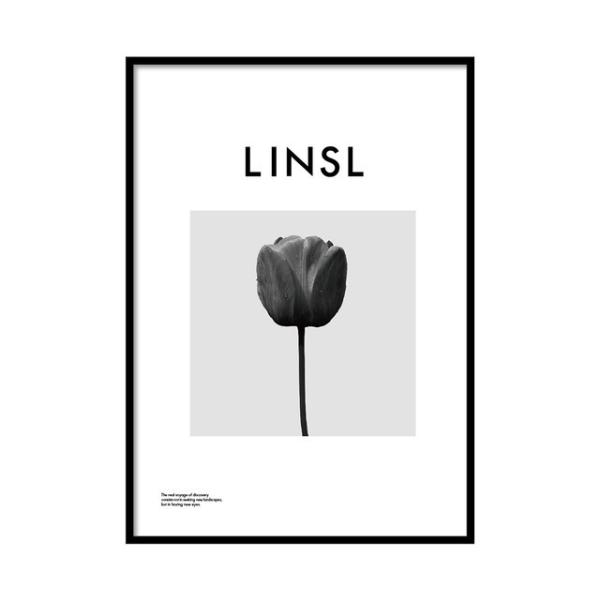 LINSLのロゴポスター。シンプルで洗練されたデザインはLINSLの他の作品とも組み合わせやすく、お部屋をスタイリッシュでお洒落に演出します。-------------------------------作品名：logo 25サイズ：A4（...