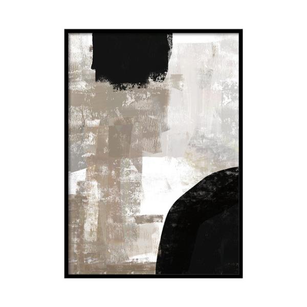 ブラシのテクスチャーがとてもお洒落なアートポスター。グレージュやブラウンのマルチカラーが空間をシックに演出してくれます。一枚で飾ると存在感が。他のポスターと飾ってもぐっとモダンな雰囲気を出してくれるでしょう。----------------...