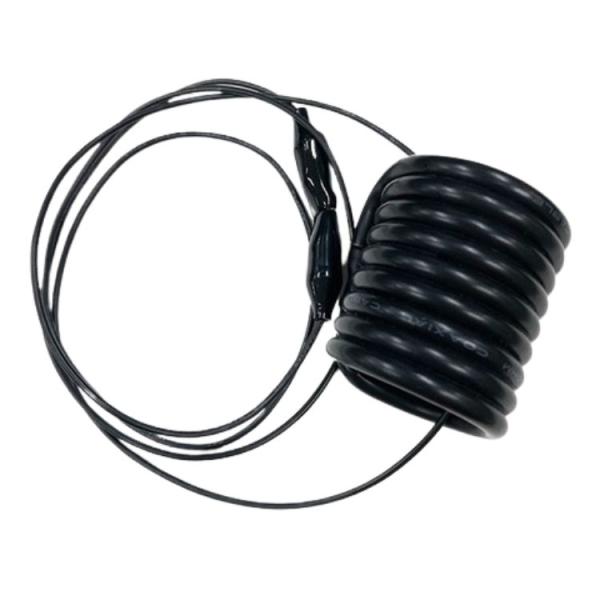 ブラトモ（ノイズ対策9巻コイル）のワニ口クリップ付です。※ワニ口クリップはご自身で繋いでご使用ください。【素材】・ブラトモ本体：PVCポリ塩化ビニール、銅線、電線・ワニ口：ケーブル(ビニール)、電線【サイズ】・ブラトモ本体：長さ：約4.5c...