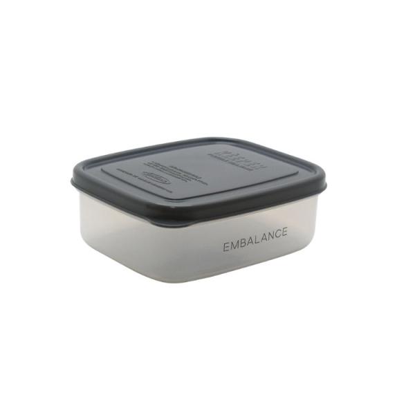 旧商品名：角型容器 ミニサイズ10.1×12.3×4.5（cm）容量370ml　耐熱温度（本体）-20〜140℃（フタ）-30〜60℃※角型のフタは電子レンジ・食器洗浄機のご使用をお控えください。素材（本体）ポリプロピレン（エンバランス加工...