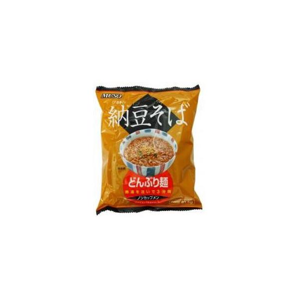 安心のノンカップ麺麺の小麦粉は国内産を使用し、揚げ油は１００％植物油を使用しています。国内産のひきわり納豆を加えた、納豆そばです。ご家庭のどんぶりに入れ、熱湯を注ぐだけで、簡単にお召し上がりいただけます。遺伝子組換え原料は使用しておりません...