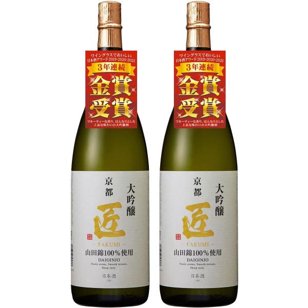 【内容量】1800ml【アルコール分】15％【原材料】米(国産)、米こうじ(国産米)、醸造アルコール【商品特徴】酒造好適米・山田錦を全量で使用した、米のうまさが自慢の大吟醸酒です。伝統と豊かな自然風土に育まれた京都伏見の地酒。
