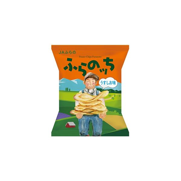 【内容量】60g【原材料】馬鈴薯(国産：遺伝子組換えでない)、植物油、食塩、デキストリン／調味料(アミノ酸等)【商品説明】「ふらのッち」の工場は、富良野盆地の南に位置する南富良野町にあります。南富良野町は寒暖の差が激しい気象条件のもとで大規...