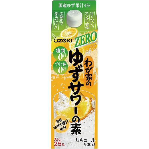 【内容量】900ml【度数】25％【原材料】醸造用アルコール（国内製造）、ゆず果汁、還元難消化性デキストリン、米焼酎／香料、酸味料、甘味料（スクラロース、アセスルファムＫ）【商品説明】肥満の原因になる「糖類」、痛風の原因になる「プリン体」の...
