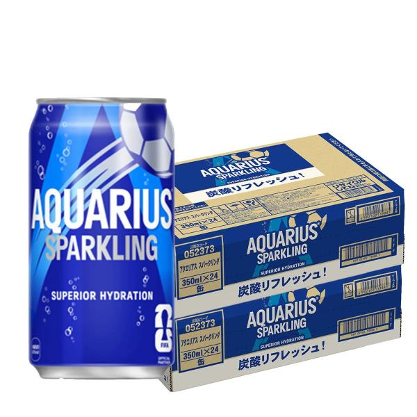 【内容量】350ml【原材料】果糖ぶどう糖液糖（国内製造）、食塩/ 炭酸、クエン酸、香料、 クエン酸Na、塩化K、硫酸Mg、甘味料（アセスルファムK、 スクラロース）、乳酸Ca、酸化防止剤（ビタミンC）【商品特徴】アクエリアスの優れた水分補...