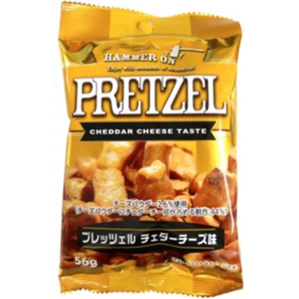 【内容量】47g【原材料】小麦粉、ショートニング、チーズシーズニング{糖類(砂糖、ぶどう糖、オリゴ糖)、チーズパウダー、食塩、たん白加水分解物加工品、香辛料、酵母エキス、全粉乳}、植物油脂、蜂蜜、植物繊維、麦芽シロップ(コーンシロップ、麦芽...