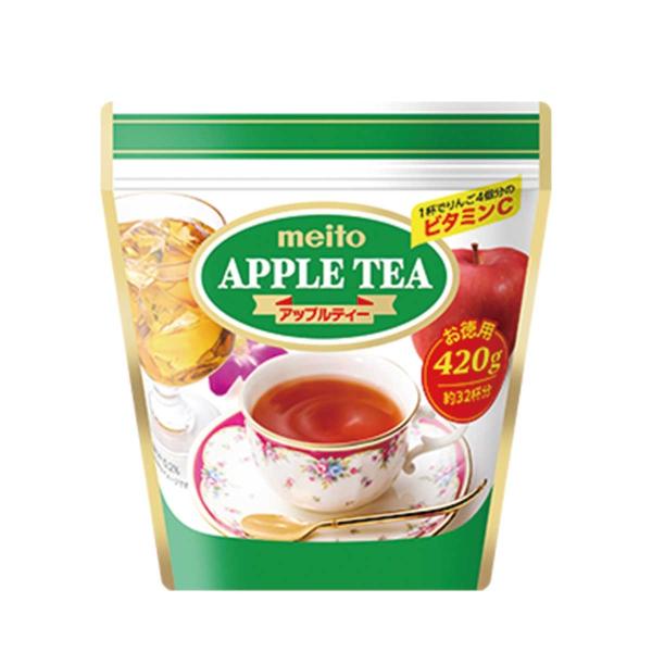 【内容量】1袋あたり/420g（約32杯分）【原材料】糖類（砂糖（国内製造）、ぶどう糖）、紅茶エキス、濃縮アップル果汁／香料、着色料（カラメル）、ビタミンＣ、酸味料、（一部に乳成分・りんごを含む）【商品特徴】1杯当りビタミンC50mg（りん...