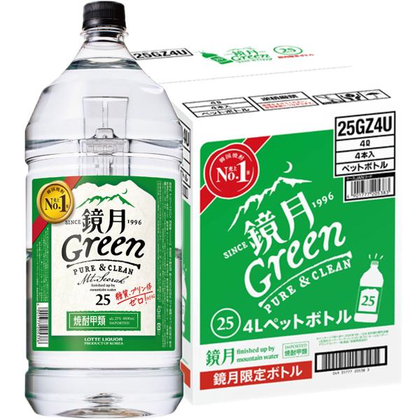 【内容量】4L【アルコール分】25％【商品特徴】豊かな自然に囲まれた雪岳山（ソラクサン）系の澄みきった天然水で仕上げた焼酎です。その味わいは、すっきりとして口当たり優しく、ロック・水割りはもちろん、ソーダ・お茶割りなどお好みのスタイルでお楽...