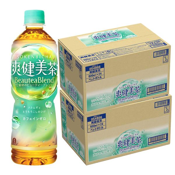 【内容量】600ml【原材料】ハトムギ（ラオス）、玄米（発芽玄米2％）、とうもろこし、大麦、どくだみ、はぶ茶、チコリー、麦芽エキスパウダー、月見草、オオムギ若葉、杜仲葉、とうもろこしのひげ/ビタミンC【商品特徴】爽健美茶は、消費者庁が定める...